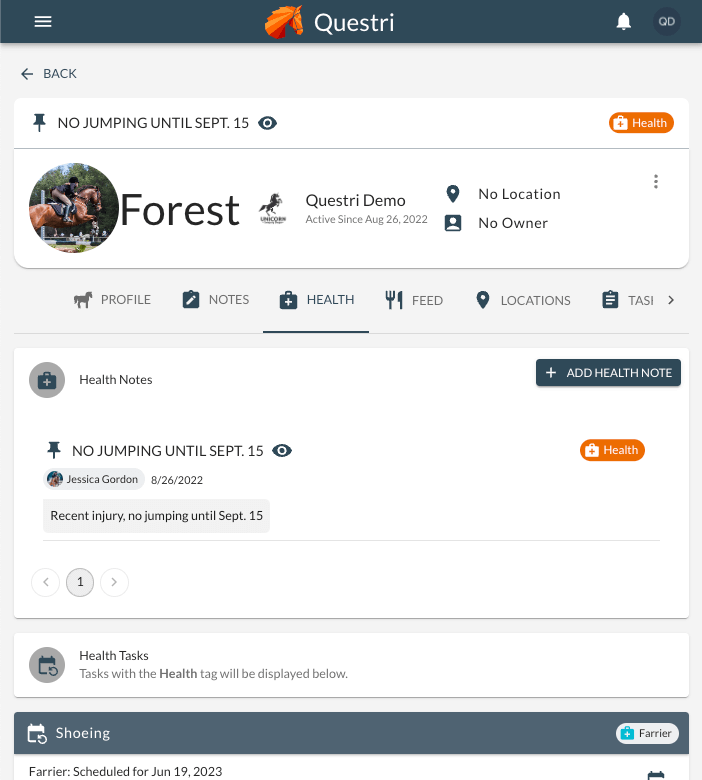 Questri | Equestrian Business Operations Software
